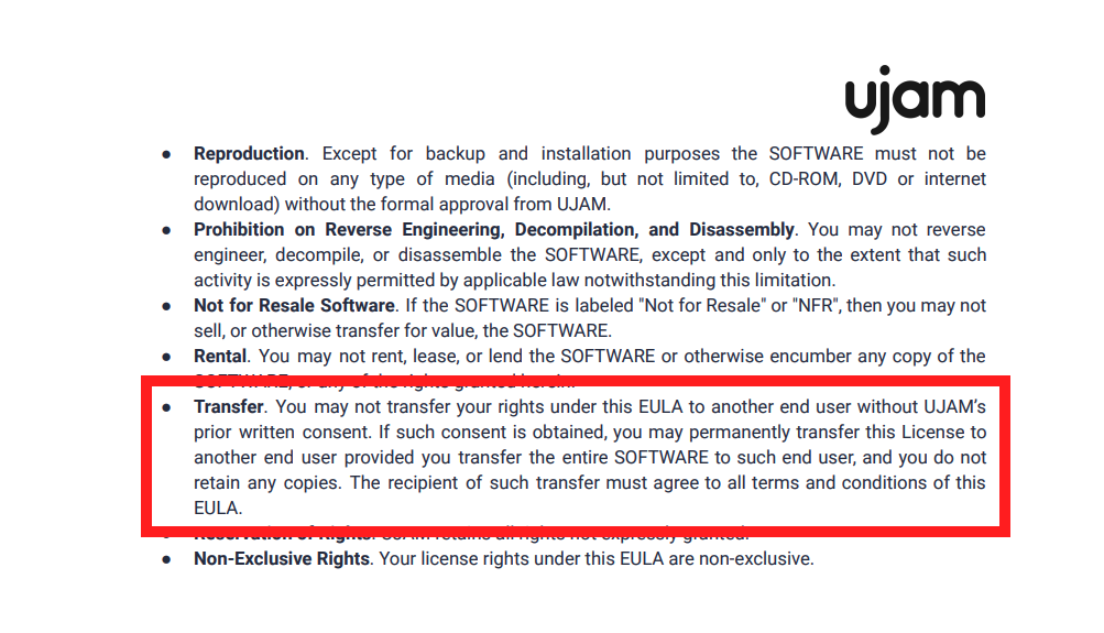 ライセンスの移行 – UJAM Japan