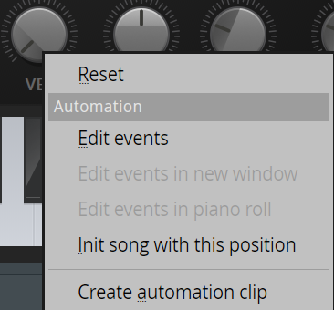 Where is the ''Create automation clip'' window in FL Studio on my UJAM ...